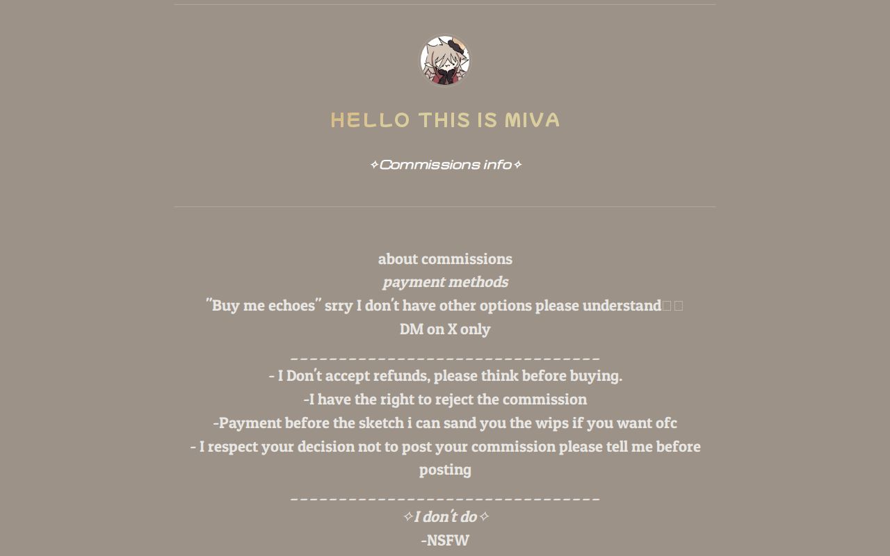 miva commissions info